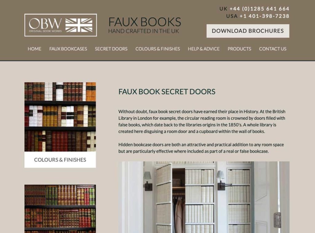 Faux Books Website - broadbean digital